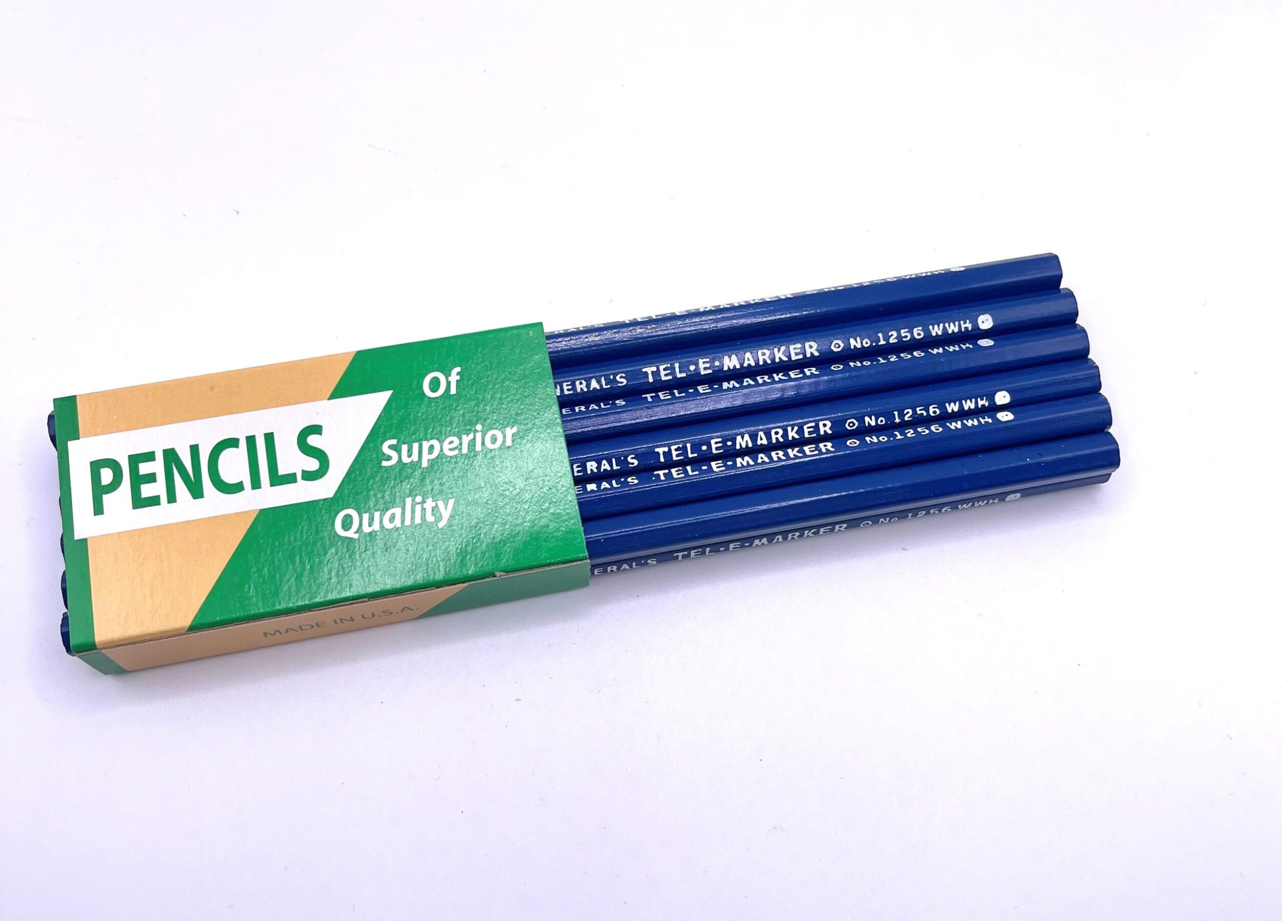 1256 General White Tel-e-Marker™ with Blue Finish Pack of 12 | Applied ...